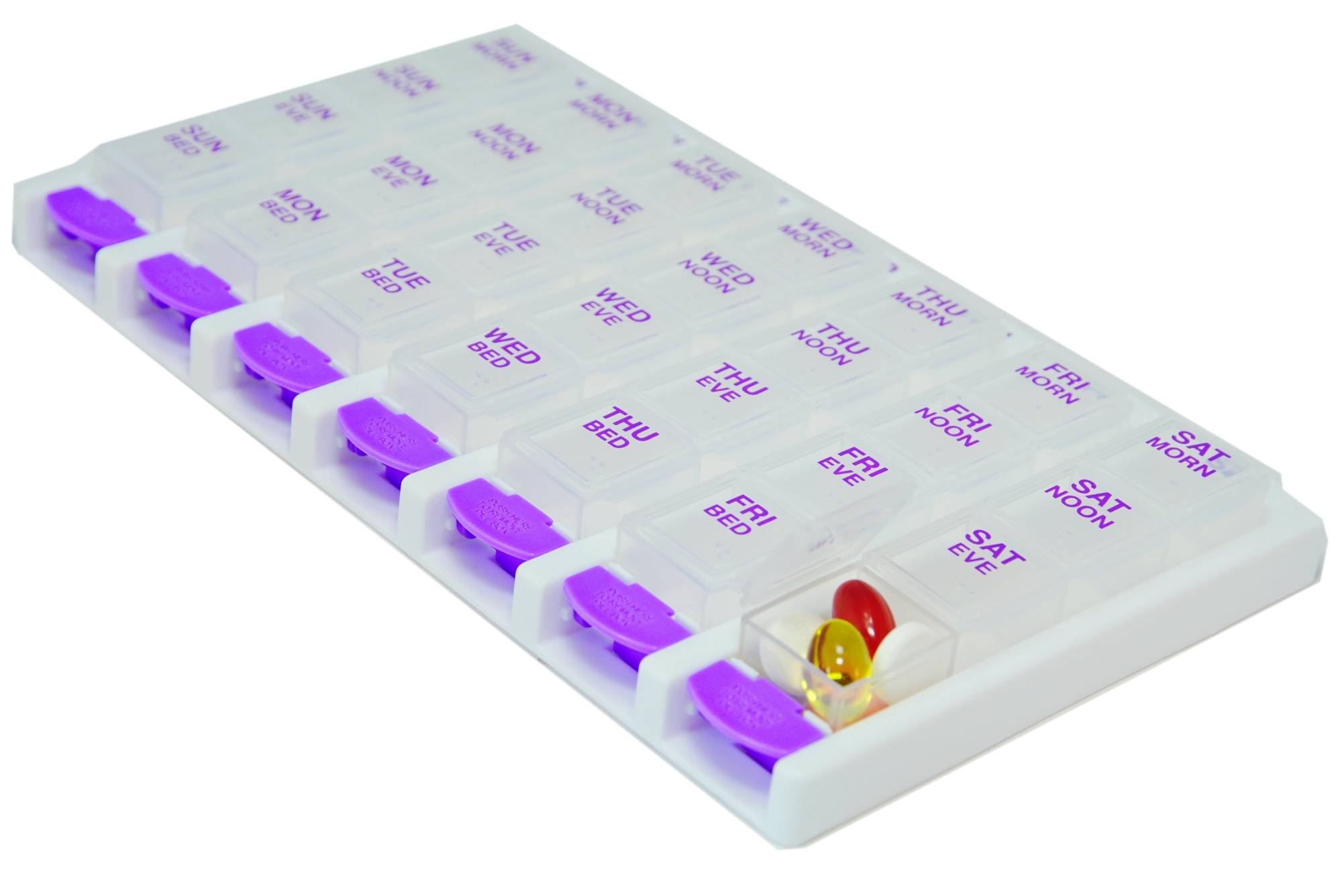EZY Dose Weekly One Day At A Time Pill Planner Box Container Organizer