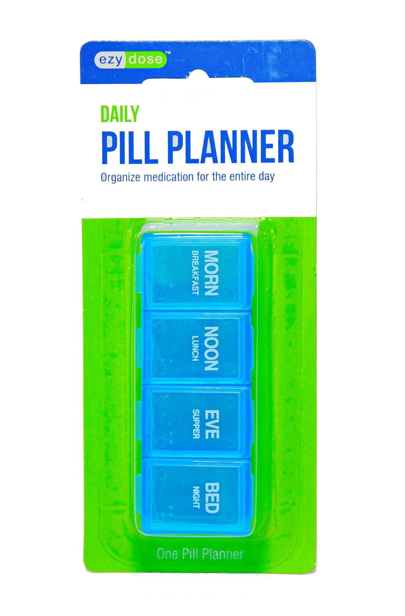 EZY DOSE CLASSIC FOUR TIMES A DAY DAILY PILL PLANNER CONTAINER ...