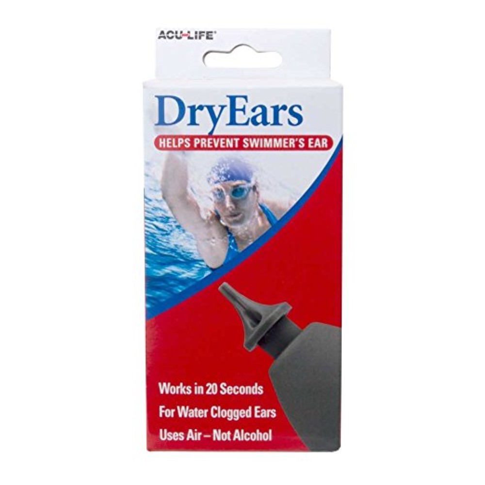 ACU-LIFE DRY EARS FOR EAR DRYING PREVENT SWIMMER’S EAR WATER CLOGGED EARS